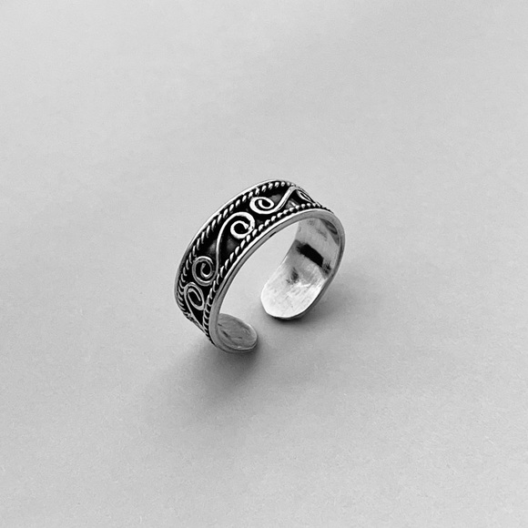 Jewelry | Sterling Silver Bali Design Toe Ring Silver Ring Boho Ring ...